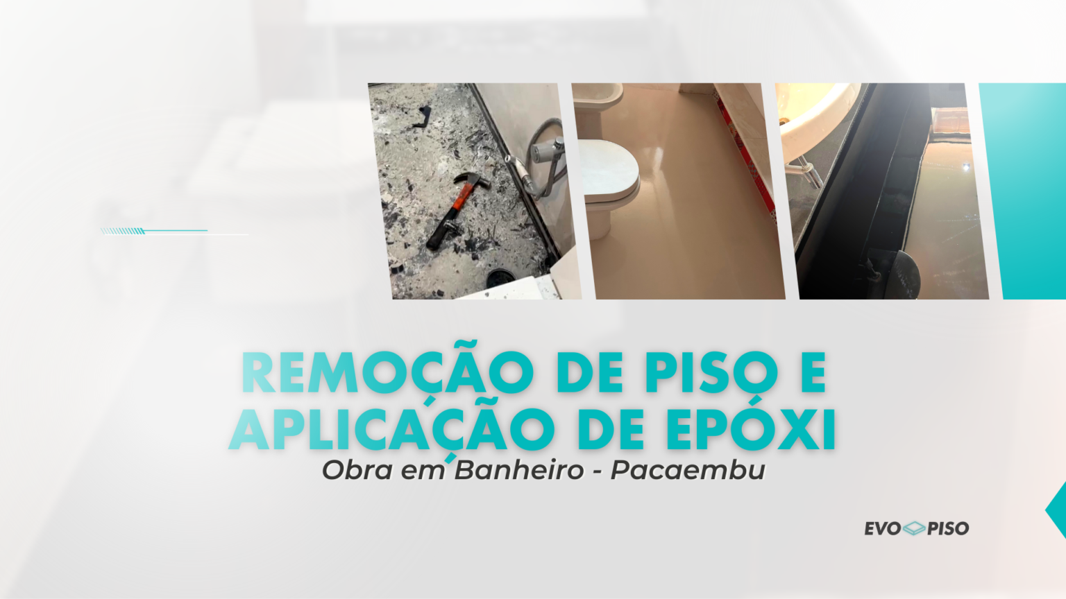 Remoção de Piso e Aplicação de Epóxi: Obra em Banheiro Pacaembu ...