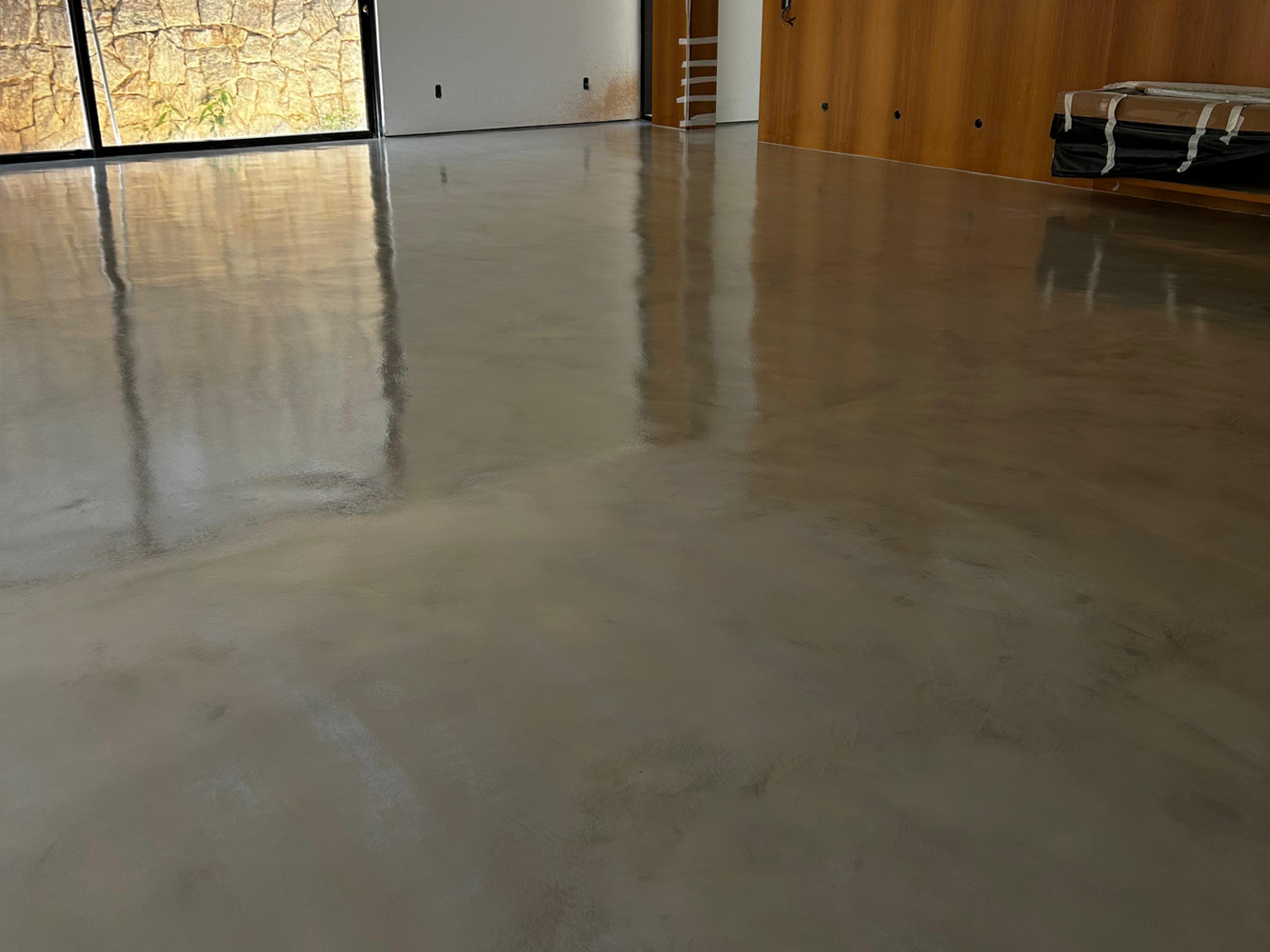 Revestimento de Cimento Queimado em Piso: Obra em Itupeva - EvoPiso ...